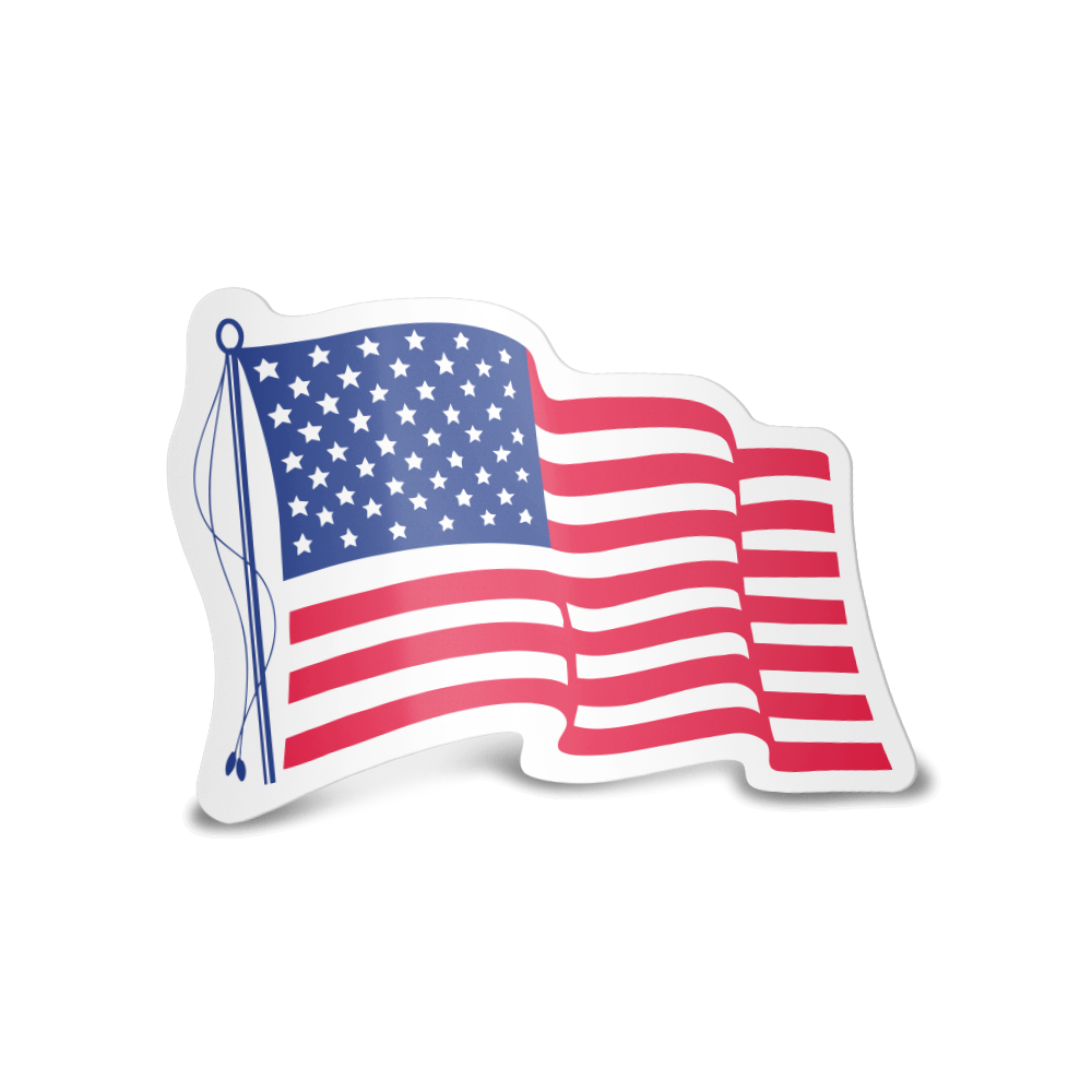 Patriotic Stock Flag Decals - Stouse Wholesale Printing | Stouse.com