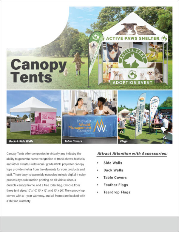 Wholesale Canopy Tents For Events | Custom Full Color Tents | Stouse